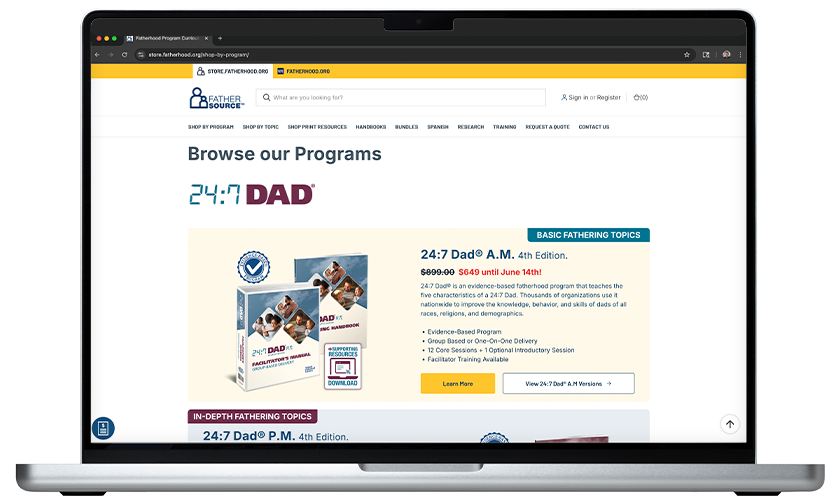 Responsible Fatherhood Assistance Organization Programs | NFI